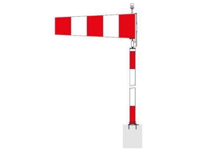 Internally Lit Windsock Mast MkII | Pollite