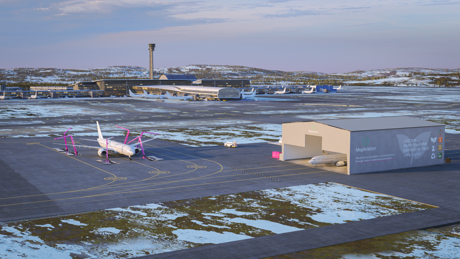 MSG Aviation to Build World's Largest Deicing Robot at Oslo Airport ...