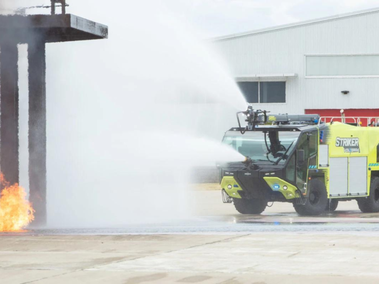ARFF Vehicle Turrets for Fire Suppression | Oshkosh